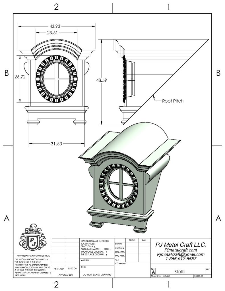 Stella | PJ Metal Craft | Architectural Sheet Metal Products
