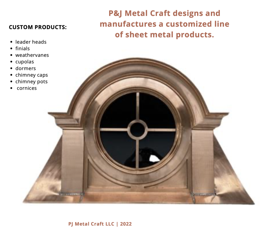 Copper Dormers | PJ Metal Craft | Architectural Sheet Metal Products